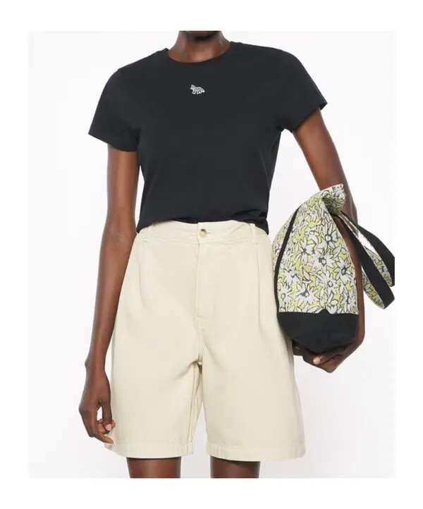 Maison Kitsuné Speedy Fox Patch Crewneck T-shirt - Black
