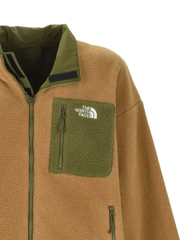 The North Face Reversible Fleece Jacket - Forest Olive/practical Brown