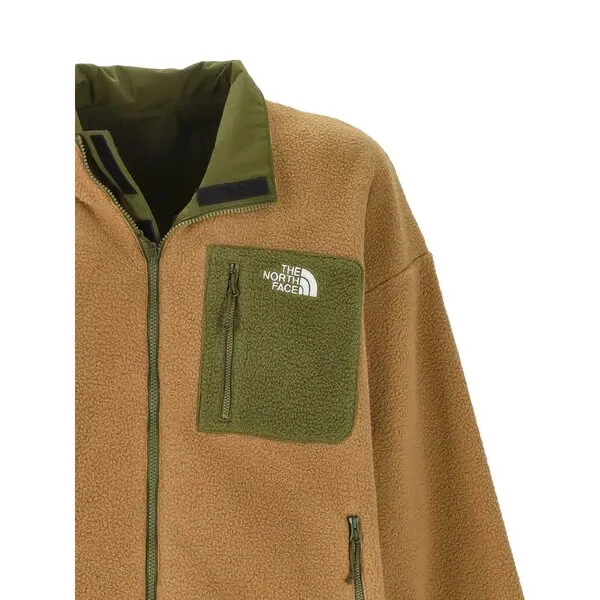 The North Face Reversible Fleece Jacket - Forest Olive/practical Brown