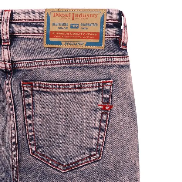 DIESEL® Quilted Stirrup Skinny Jeans