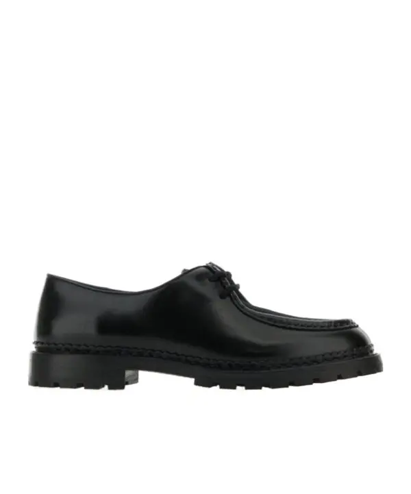 Saint Laurent Almond Toe Lace-up Shoes