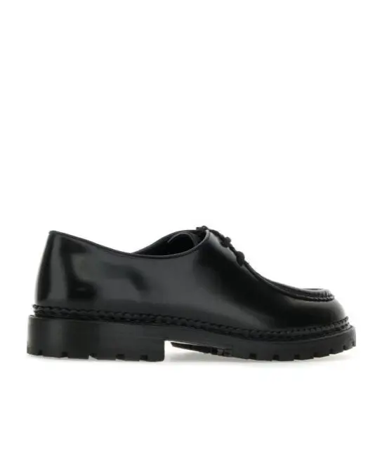 Saint Laurent Almond Toe Lace-up Shoes