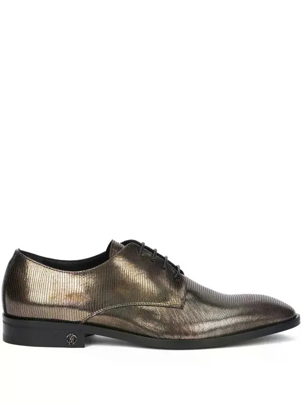 Roberto Cavalli Metallic Derby Shoes