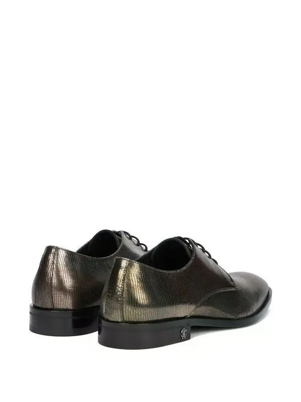 Roberto Cavalli Metallic Derby Shoes