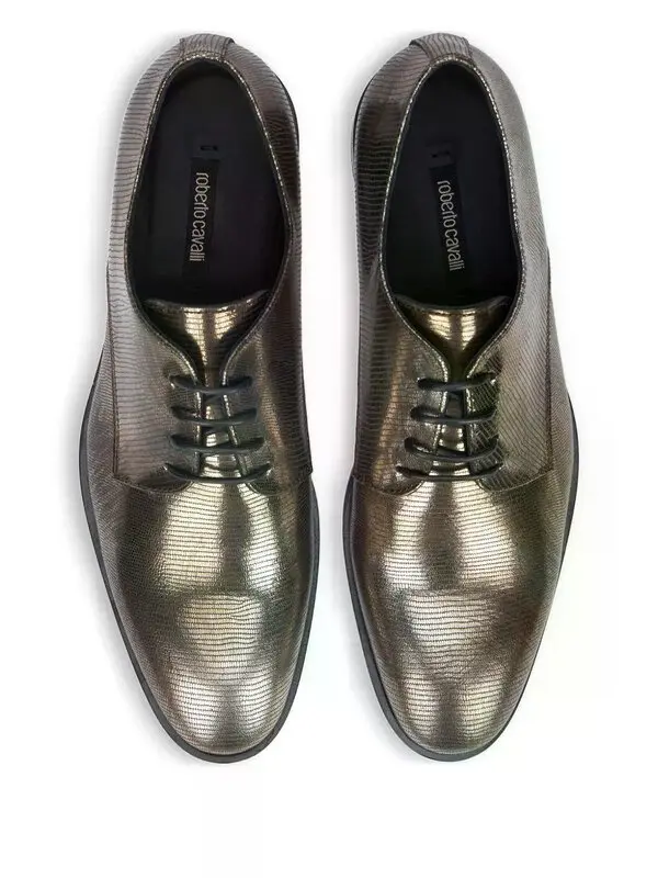 Roberto Cavalli Metallic Derby Shoes