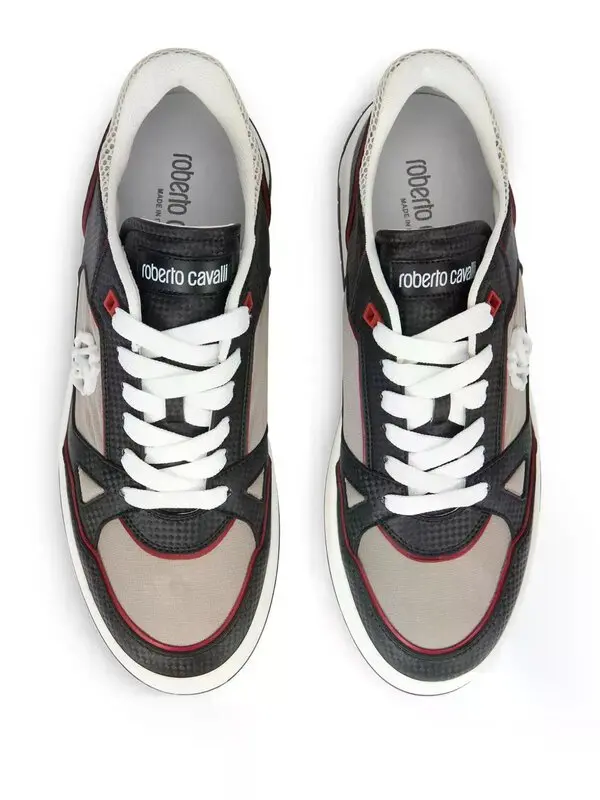 Roberto Cavalli Panelled Lace-up Sneakers