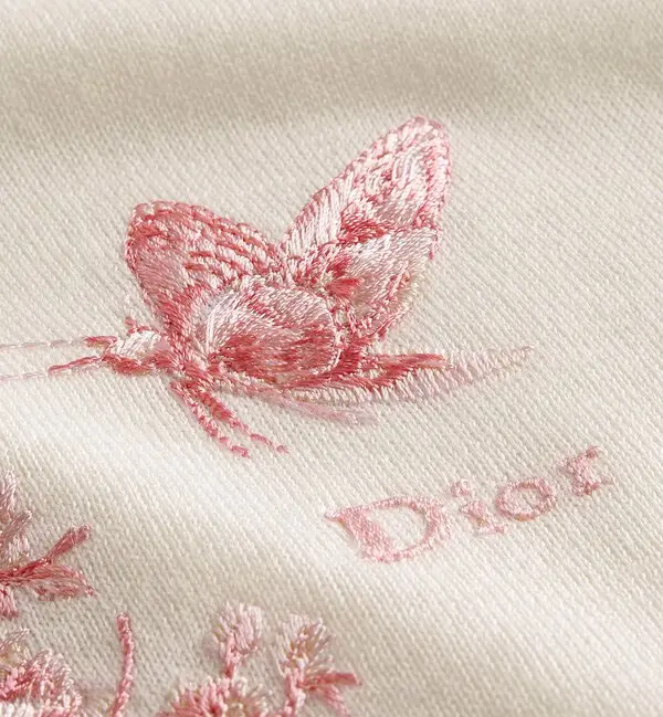 Dior Embroidered Short-sleeved Sweater