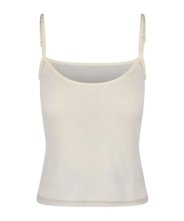 Paloma Wool Fitted Strap Top - Ecru