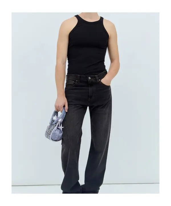 DIESEL® D-vina-xxs Overdyed Denim Handbag