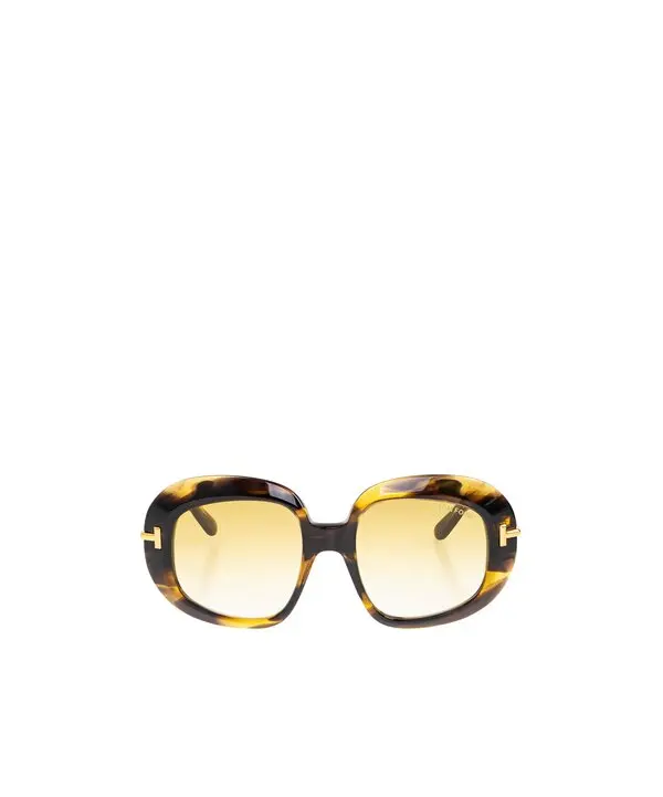 TOM FORD Oval Logo Sunglasses - Multicolor