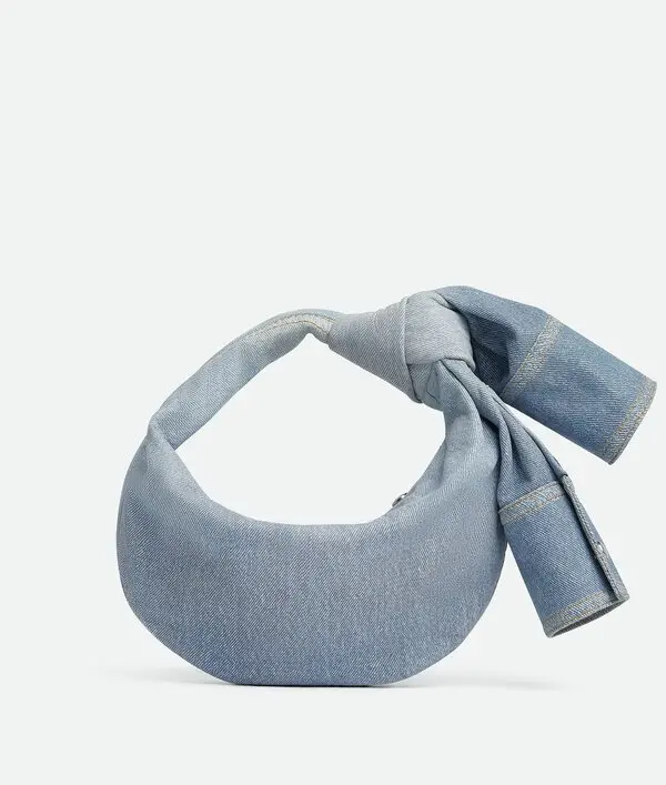Bottega Veneta Mini Jodie Denim Bag - Gray