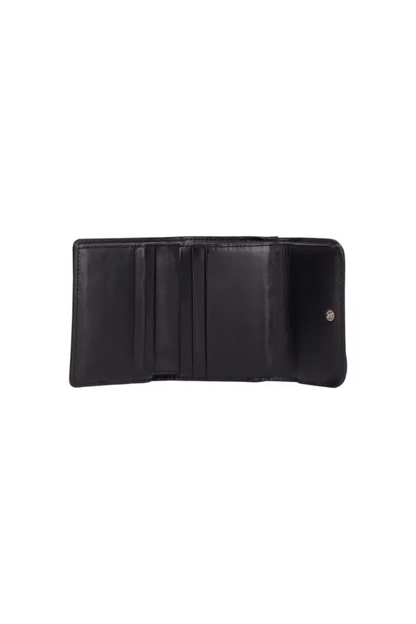Chloé Small Marcie Tri-fold Leather Wallet - Black