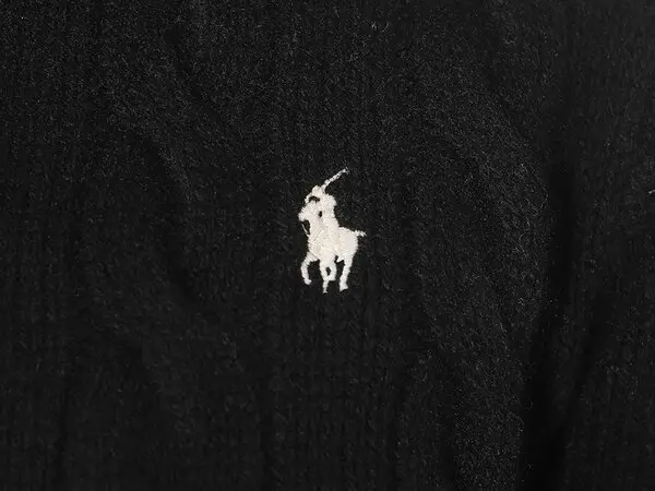 Polo Ralph Lauren Cable-knit Wool Cardigan - Black