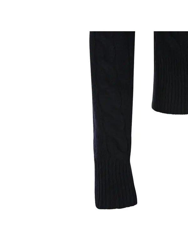 Polo Ralph Lauren Cable-knit Wool Cardigan - Black