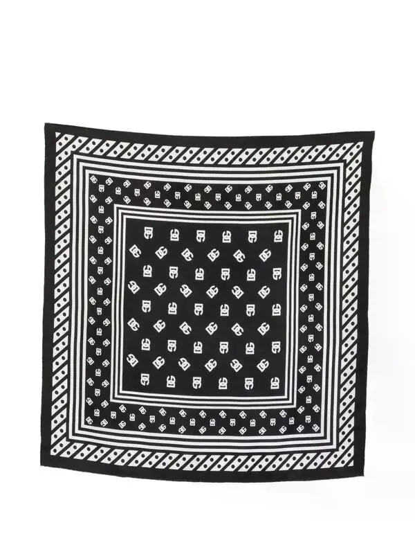 Dolce & Gabbana Logo-print Scarf - Black