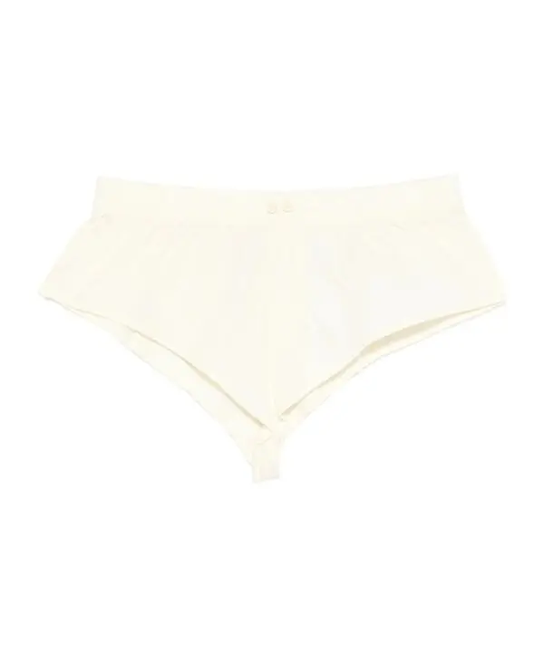 ENTIRE STUDIOS Button Detail Elasticated Waist Shorts - Off-white