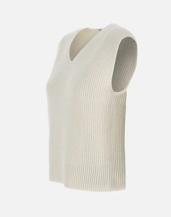 Vince Sleeveless V-neck Knitted Vest