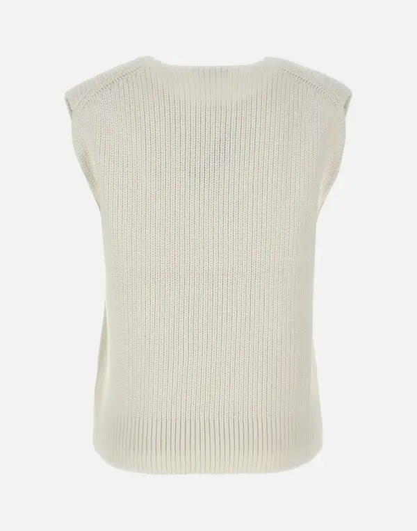 Vince Sleeveless V-neck Knitted Vest