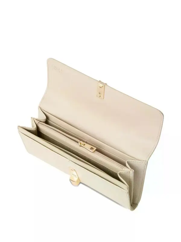 Furla Xl Iride Leather Wallet - Neutrals