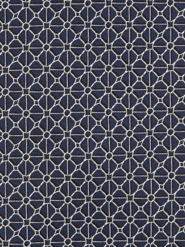 Zegna Geometric Floral Pattern Jacquard Neck Tie