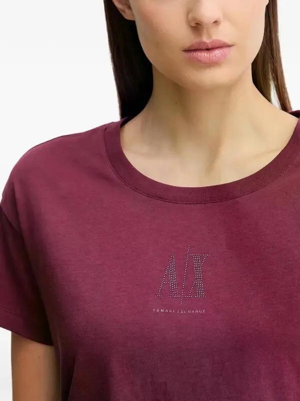 Armani Exchange Logo Embellishment T-shirt