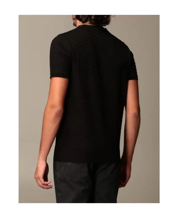 Emporio Armani All-over Jacquard Eagle Jersey T-shirt