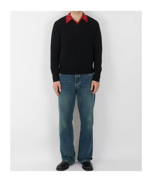 SUNFLOWER V-neck Wool Knit Sweater