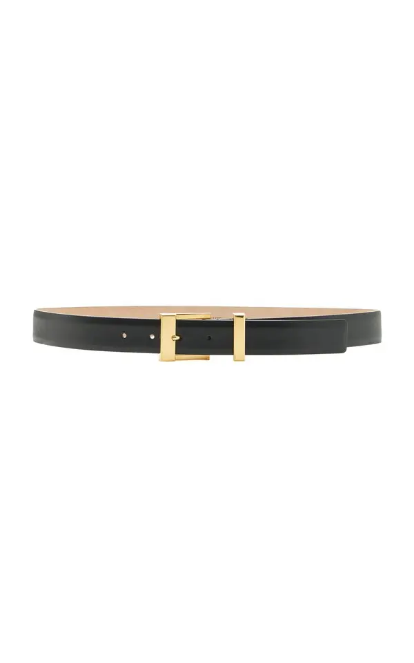 Khaite Manhattan Leather Belt - Black