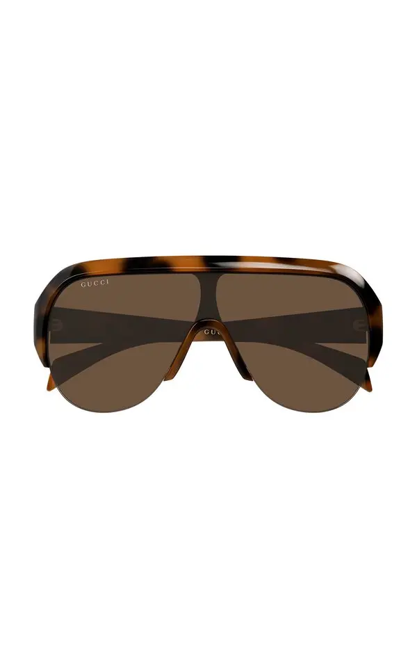 Gucci Aviator Acetate Sunglasses - Brown