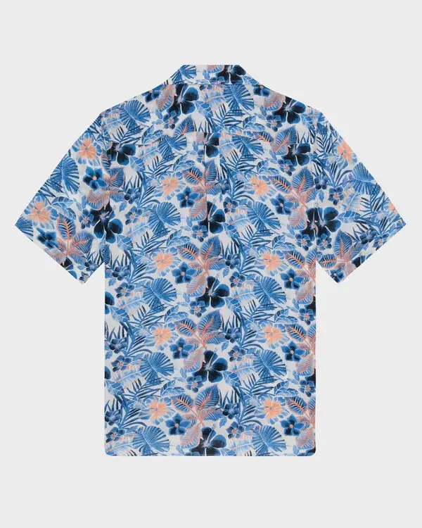 Vilebrequin Viscose Bowling Shirt Island Flowers Shirt Charli