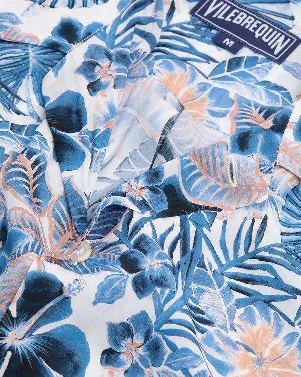 Vilebrequin Viscose Bowling Shirt Island Flowers Shirt Charli
