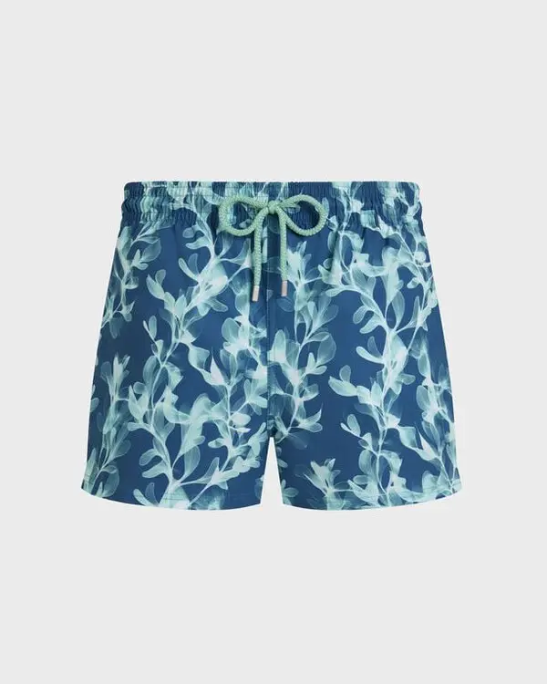 Vilebrequin X-ray Seaweed Stretch Swim Trunks - Blue