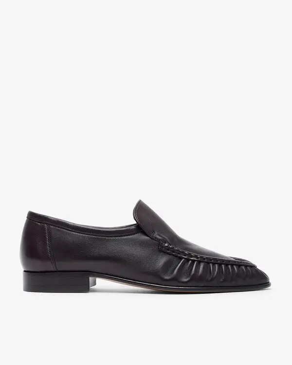THE ROW Soft Moccasin Two Flats - Brown