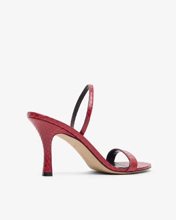 THE ROW Ella Slingback Sandals In Watersnake Leather