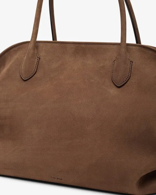 THE ROW Agnes 15 Bag In Beige Suede