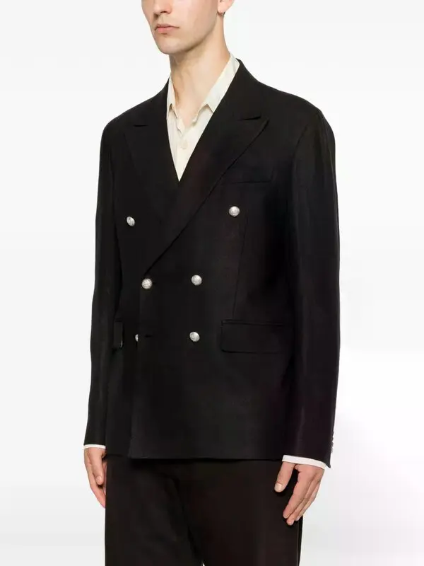 Brian Dales Double-breasted Peak-lapel Blazer