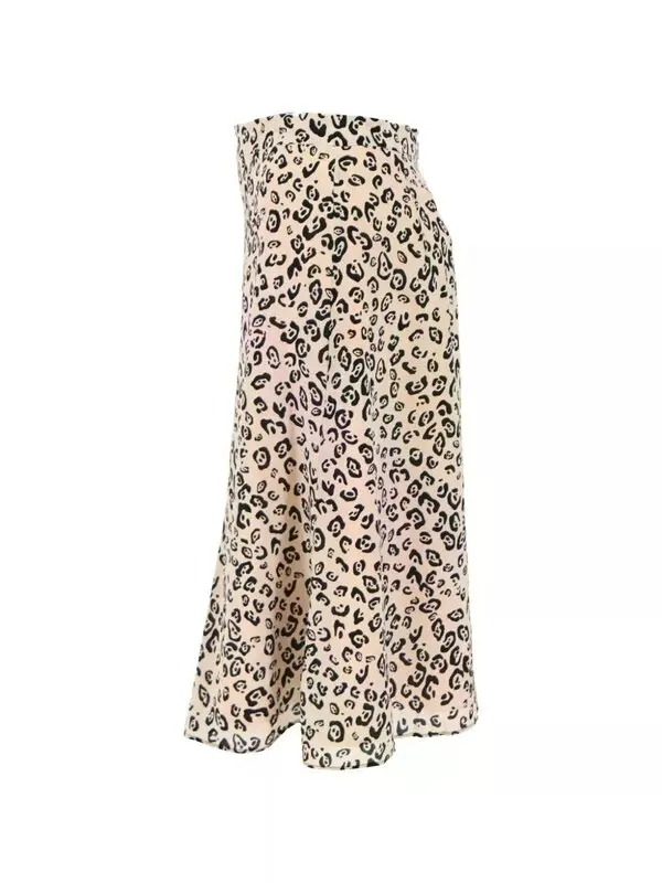 Altuzarra Leopard-print Silk A-line Skirt