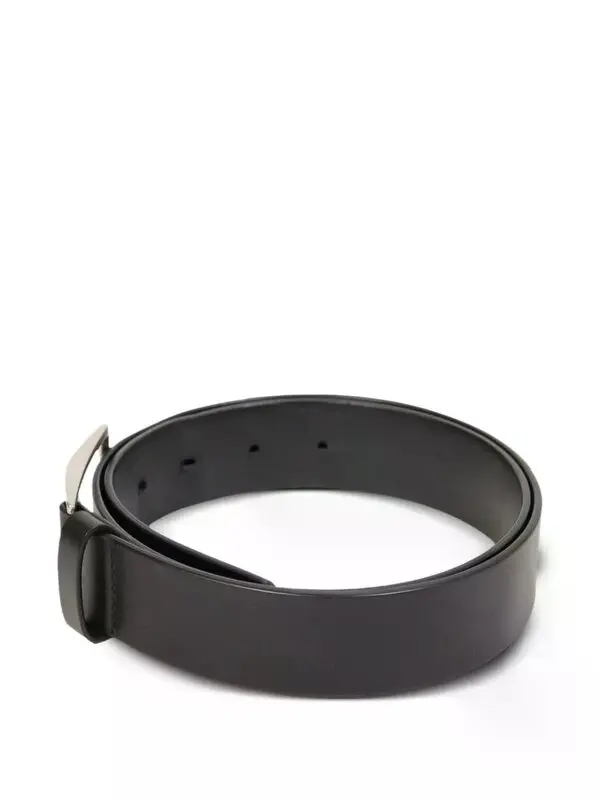 Bottega Veneta Smooth Leather Belt With Silver-tone Hardware