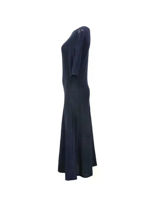BOSS Eyelet Crew Neck Dress
