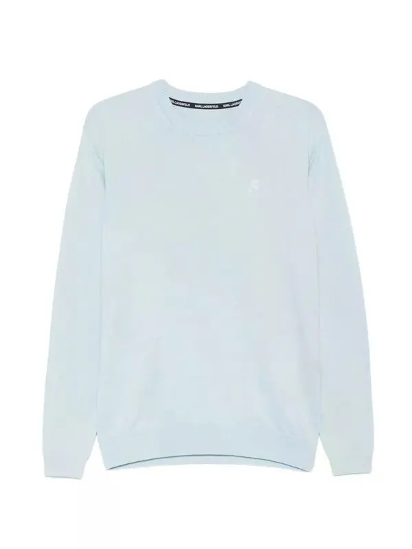 Karl Lagerfeld Logo-embroidered Crew Neck Sweater
