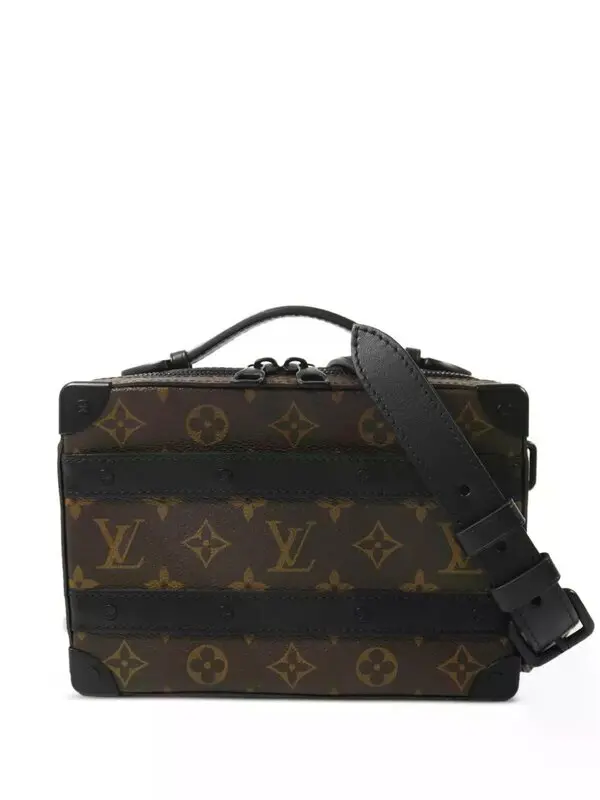 LOUIS VUITTON Handle Soft Trunk Monogram Macassar Tote Bag