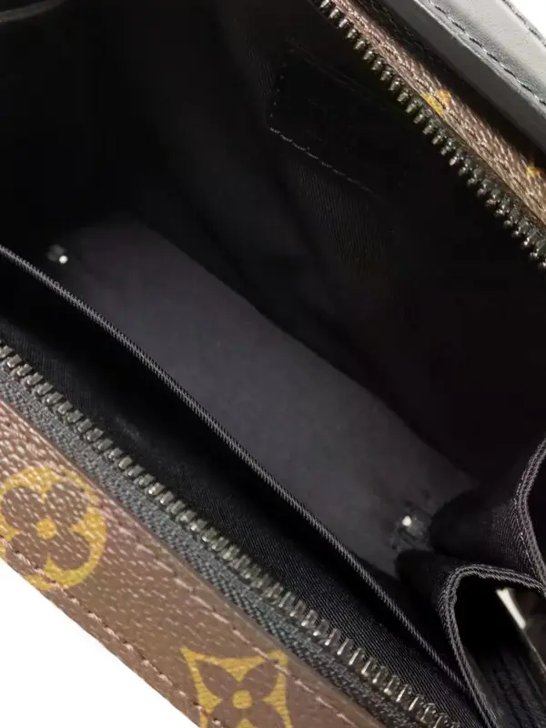 LOUIS VUITTON Handle Soft Trunk Monogram Macassar Tote Bag