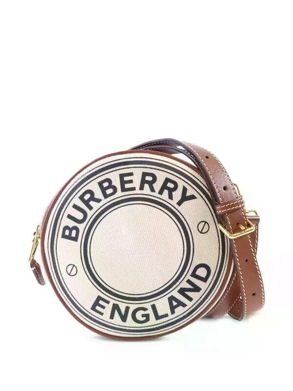 Burberry Louise Leather Trim Shoulder Bag - Neutrals