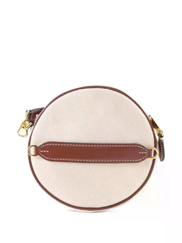 Burberry Louise Leather Trim Shoulder Bag - Neutrals