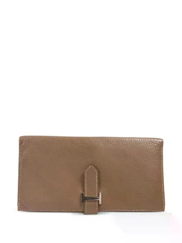 Hermès Bearn Soufflet Long Wallet - Neutrals