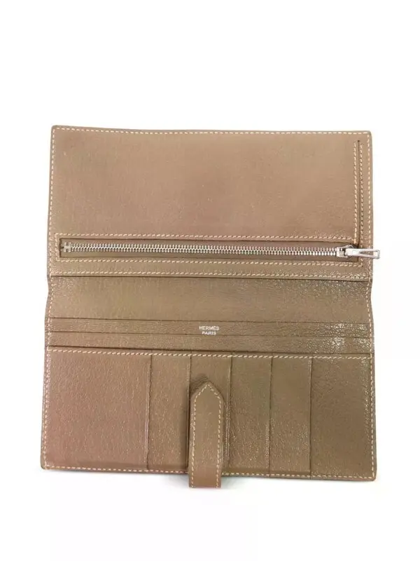 Hermès Bearn Soufflet Long Wallet - Neutrals