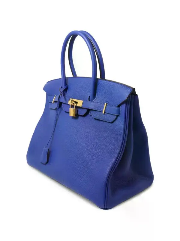 Hermès 35 Birkin Tote Bag - Blue