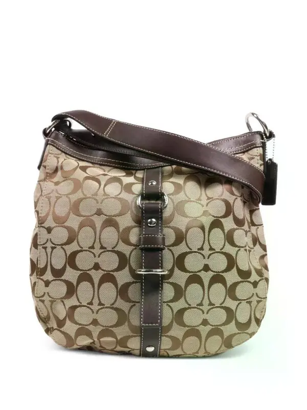 COACH VINTAGE Monogram Print Shoulder Bag