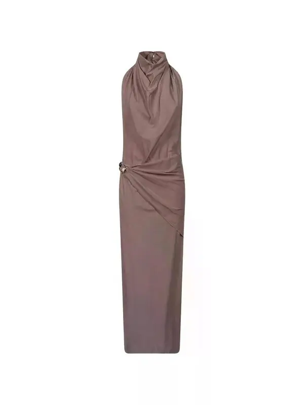 HAMOULET Olimpia Draped Halterneck Dress