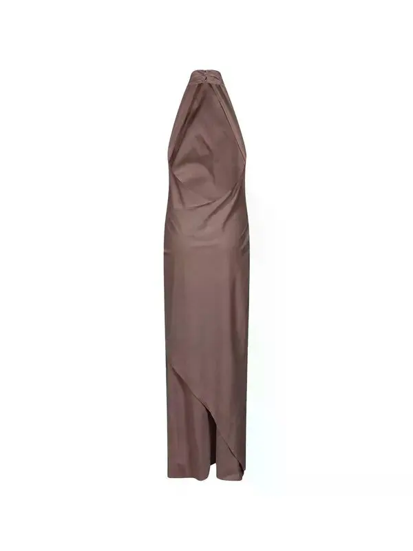 HAMOULET Olimpia Draped Halterneck Dress